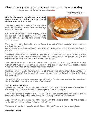 Healthy Lifestyles - Exploring Persuasive writing | Teaching Resources