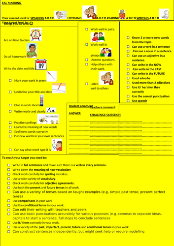 EAL ASSESSMENT FOR LOW LEARNERS | Teaching Resources