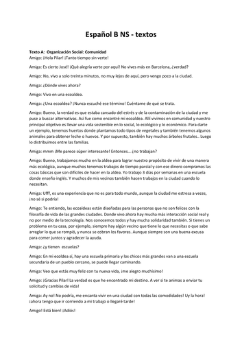 IB Spanish B HL - Paper 2 Listening Comprehension exam | Teaching Resources