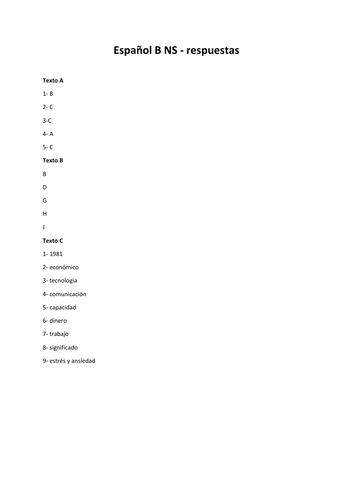 IB Spanish B HL - Paper 2 Listening Comprehension exam | Teaching Resources