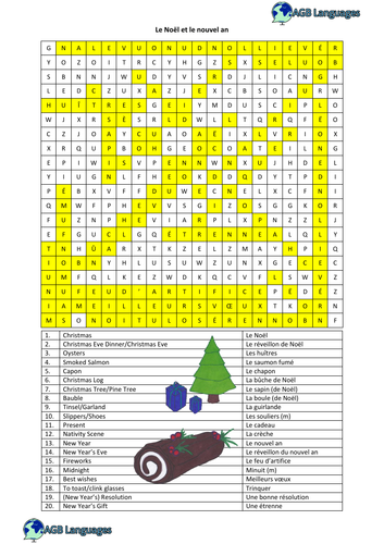 Christmas and New Year Word Searches | Teaching Resources