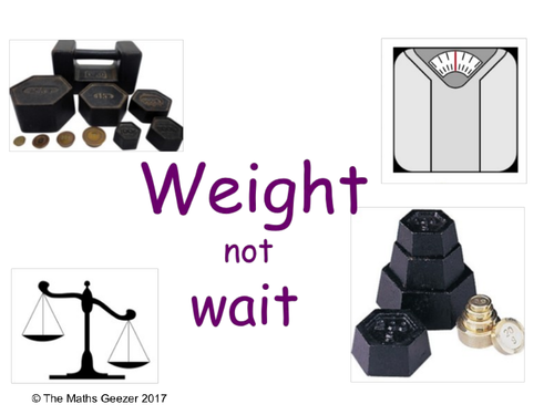 Comparing Weights Y1 (pptx) | Teaching Resources