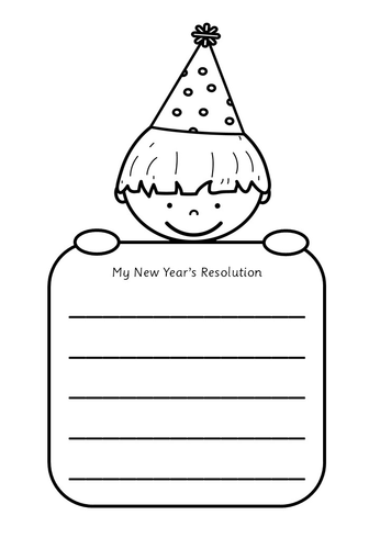 New Year's Resolutions Writing Display | Teaching Resources