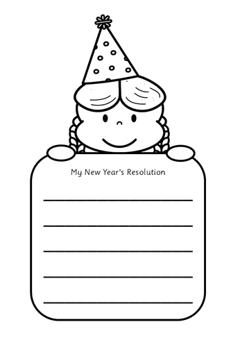 New Year's Resolutions Writing Display | Teaching Resources
