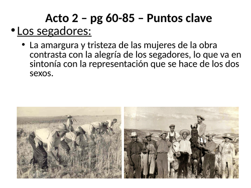 La Casa de Bernarda Alba - Reading Companion - Acto 2 | Teaching Resources
