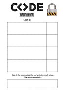 Code Breaker (Break Out Style Activity) Blank Template | Teaching Resources