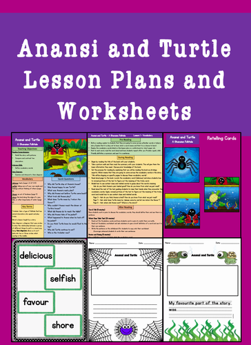 Anansi and Turtle Lesson Plans and Worksheet | Teaching Resources