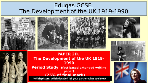 GCSE History (Eduqas - WJEC) Comprehensive Lessons: 2D The Development ...