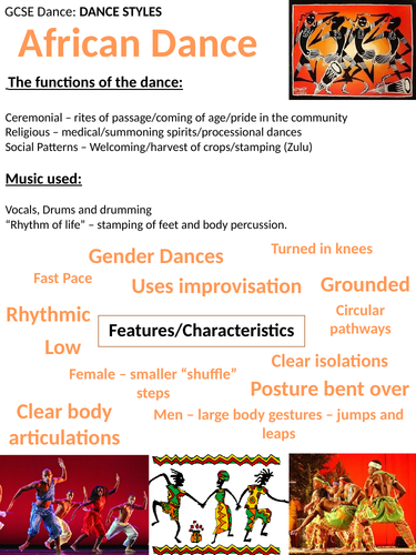 African Dance Resource Card | Teaching Resources