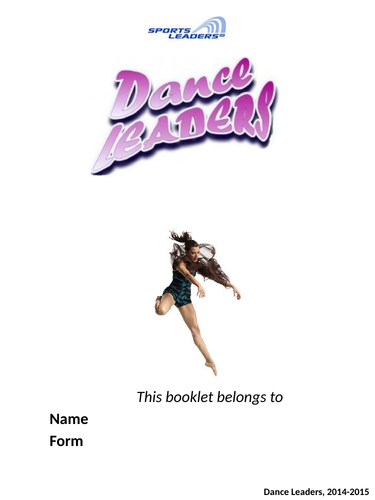 DANCE LEADERS Booklet | Teaching Resources