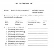Spanish 2, 3- Impersonal "se" - Worksheet | Teaching Resources