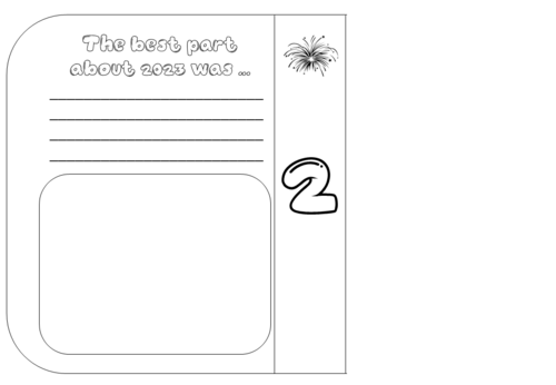 New Years 2025 Craft flipbook - best of 2024, resolutions, goals ...