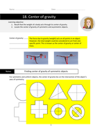 Centre of Mass and Gravity | GCSE Key Stage 4 Physics | Teaching Resources