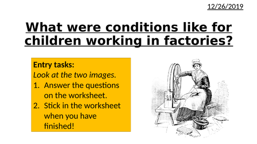 Children in the factories | Teaching Resources