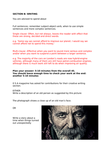 Question 5 AQA English Language - November 2018 Creative Writing ... Question 5 AQA English Language - November 2018 Creative Writing ...