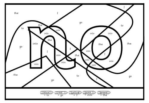 Phase 2 Tricky Words Colouring pages | Teaching Resources