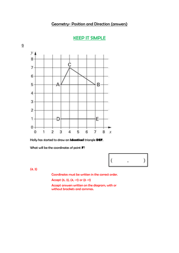 Maths- Geometry- describe positions on the full coordinate grid (all ...