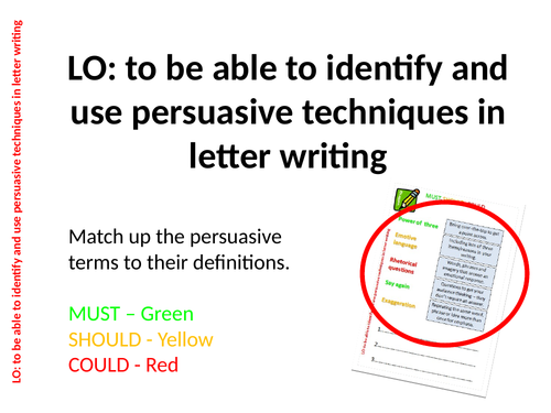 Persuasive Techniques English Lesson KS3 | Teaching Resources