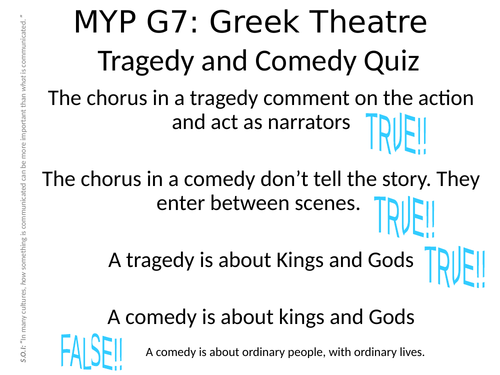 GREEK THEATRE UNIT - DRAMA | Teaching Resources