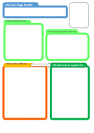 One Page Profile Template | Teaching Resources