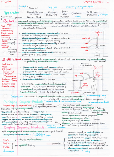OCR A Level Chemistry Organic Synthesis (AS) Revision Poster | Teaching ...