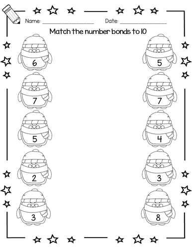 Winter Maths worksheets : counting objects and basic addition - EYFS ...