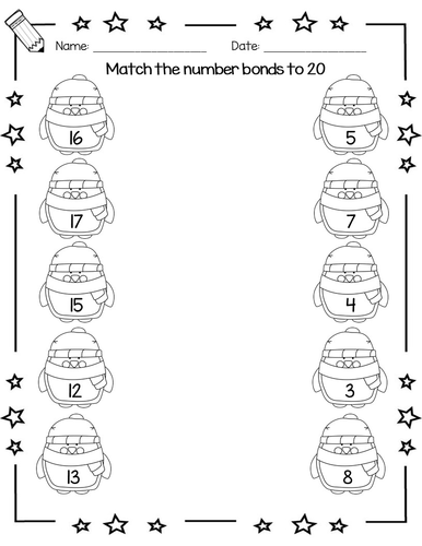 Winter Maths worksheets : counting objects and basic addition - EYFS ...