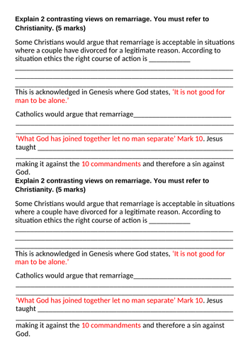 religion marriage and divorce | Teaching Resources