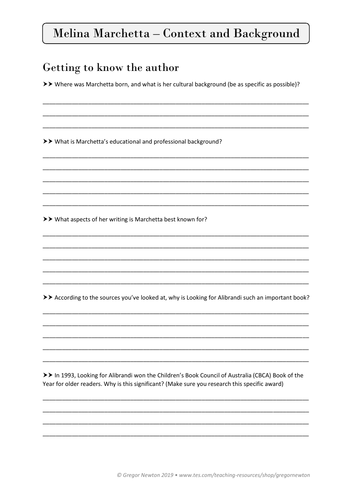 Looking for Alibrandi mixed worksheets | Teaching Resources