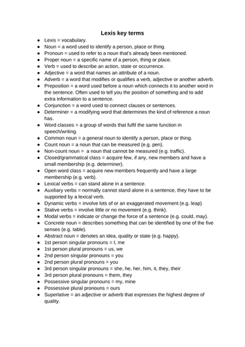 AQA English lang and lit language key terms and phrases | Teaching ...