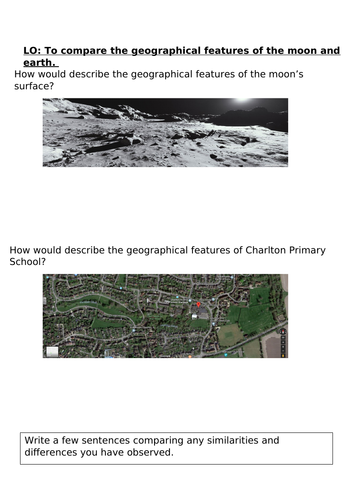 Key Stage 2 Space Topic/History/Geography planning (7 lessons ...