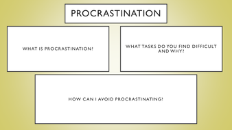 Procrastination Assembly (with follow up activity) | Teaching Resources