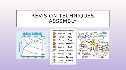 Revision Techniques Assembly | Teaching Resources