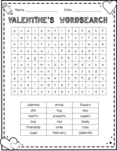 Valentines Day wordsearch | Teaching Resources
