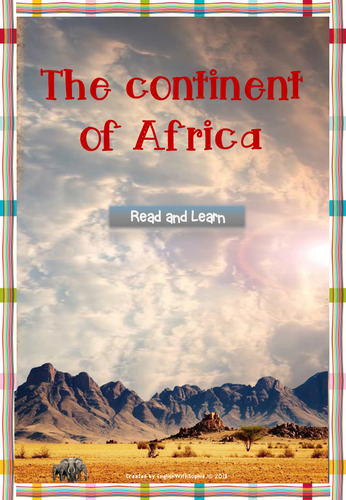 The continent of Africa (mini-lesson) | Teaching Resources