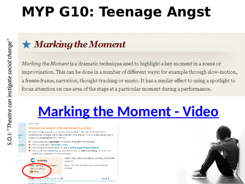 TEENAGE ANGST/Growing Unit Drama KS3/4 | Teaching Resources