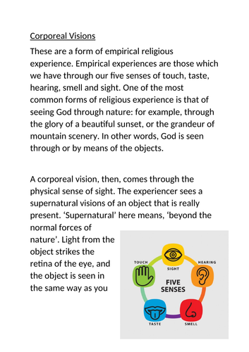 Intro to Religious Experience + Visions | Teaching Resources