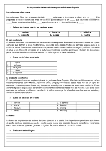 A Level Spanish: Hispanic Culture Bundle - music, traditions and ...