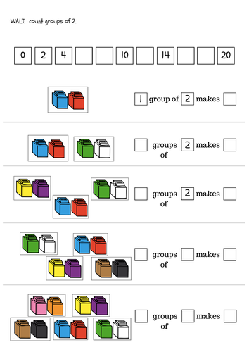 Count in groups of two | Teaching Resources
