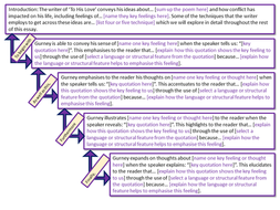 War Poetry Model Essay | Teaching Resources