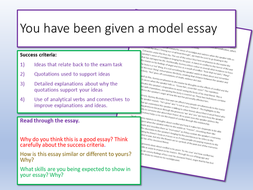 War Poetry Model Essay | Teaching Resources