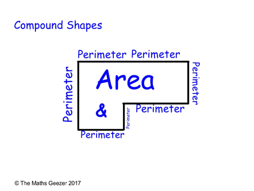 Perimeter and Area of Compound Shapes (pptx) | Teaching Resources