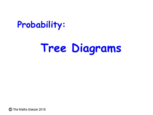 Probability Tree Diagrams (pptx) | Teaching Resources