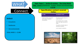 AQA GCSE Geography - The Living World revision booklet | Teaching Resources