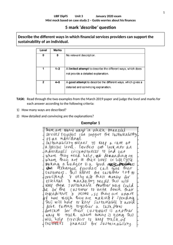 FINANCE LIBF DipFS Exam Jan 2020: Case study 2 FREEBIES | Teaching ...