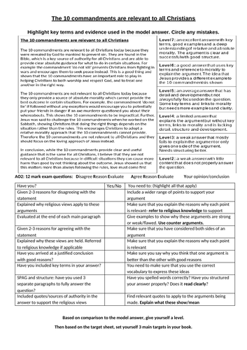 the 10 commandments | Teaching Resources