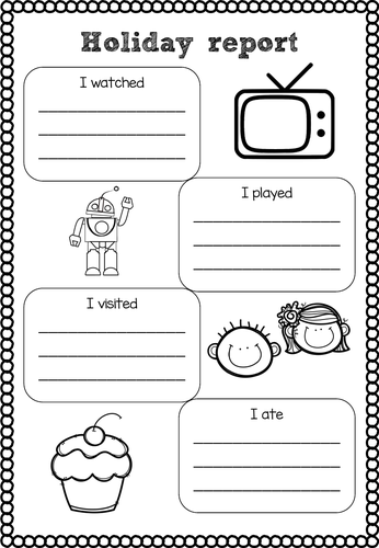 Differentitated English writing: 8 Holiday and Weekend report news ...