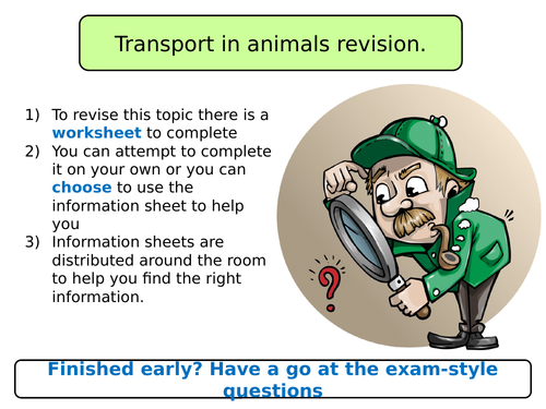 Transport of Oxygen & Carbon dioxide A-level worksheet, exam qs ...