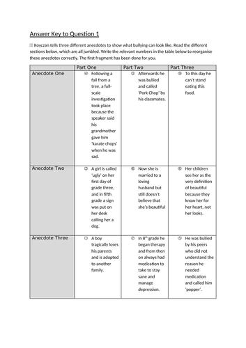 To This Day by Shane Koyczan - Worksheet set | Teaching Resources