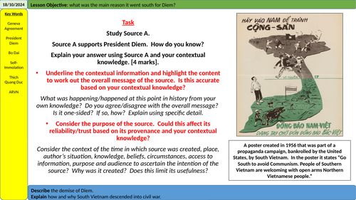 Opposition to Diem - Civil War in South Vietnam | Teaching Resources